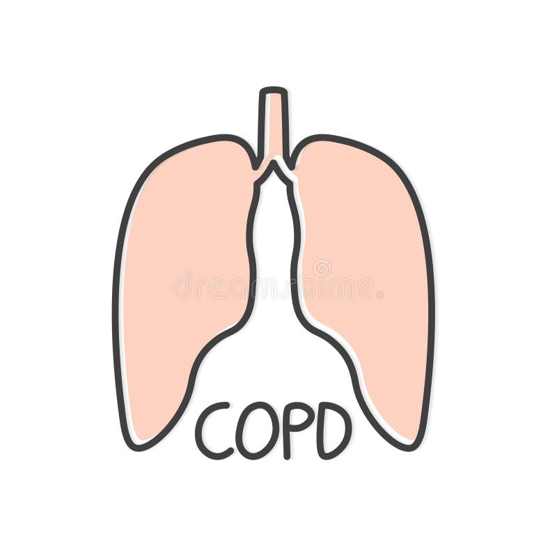 COPD Chronic Obstructive Pulmonary Disease Icon Stock Vector ...
