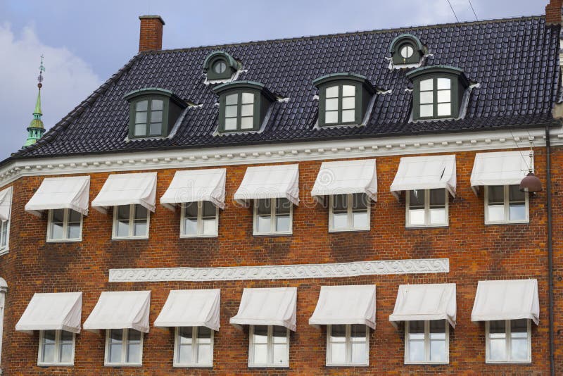 Copenhagen building facade stock photo. Image of facade - 101387582