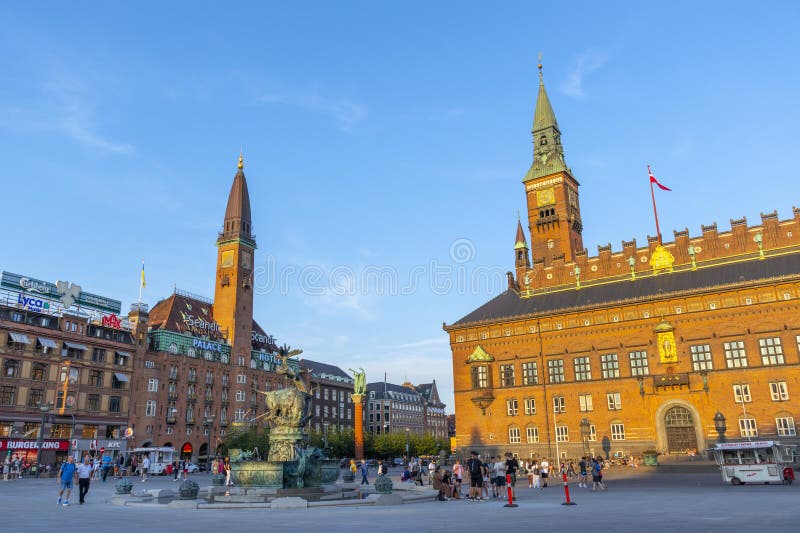 Copenhagen City Hall is Situated on the City Hall Square in Copenhagen ...