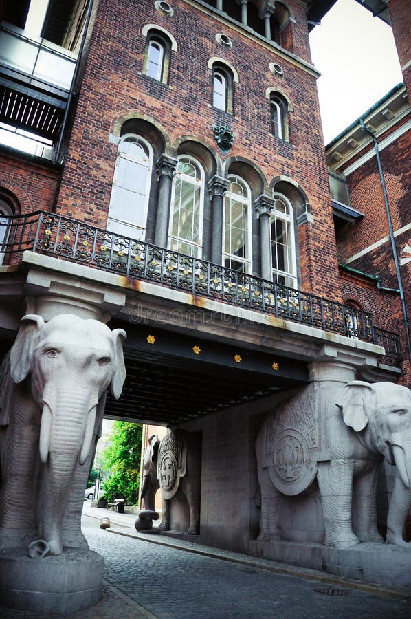 Copenhagen, Denmark - the Elephant Gate Stock Photo - Image of ...