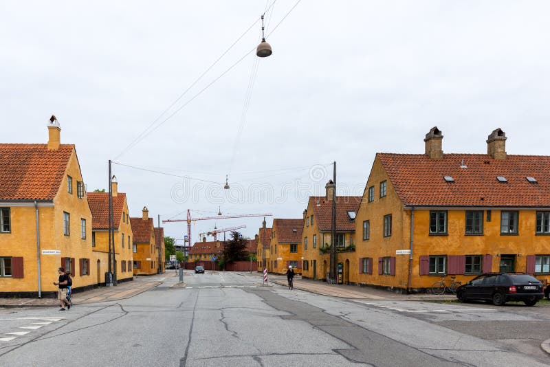 Nyboder District in Copenhagen Editorial Stock Photo - Image of danish ...