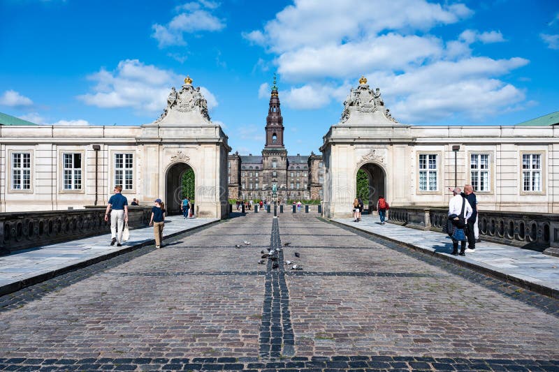 Copenhagen, Denmark - the National Museum Monument and Square Editorial ...