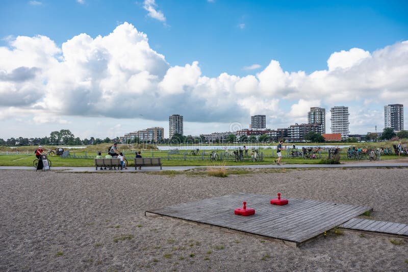 Copenhagen, Denmark - Panoramic View Over the Amagar Beach Editorial ...