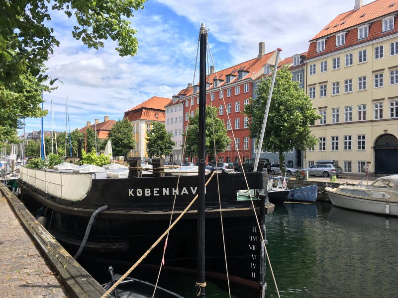 Copenhagen, Denmark editorial stock image. Image of yacht - 99644734