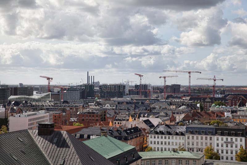 Construction Development in Copenhagen, Denmark Stock Photo - Image of ...