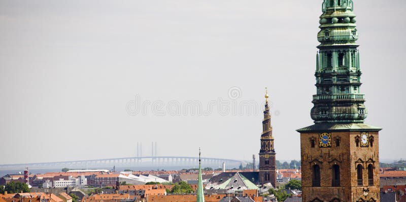 Copenhagen and towers stock image. Image of building, government - 6370659
