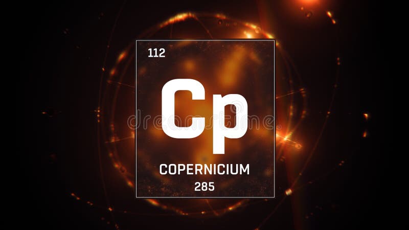 Copernicium As Element 112 of the Periodic Table 3D Illustration on ...