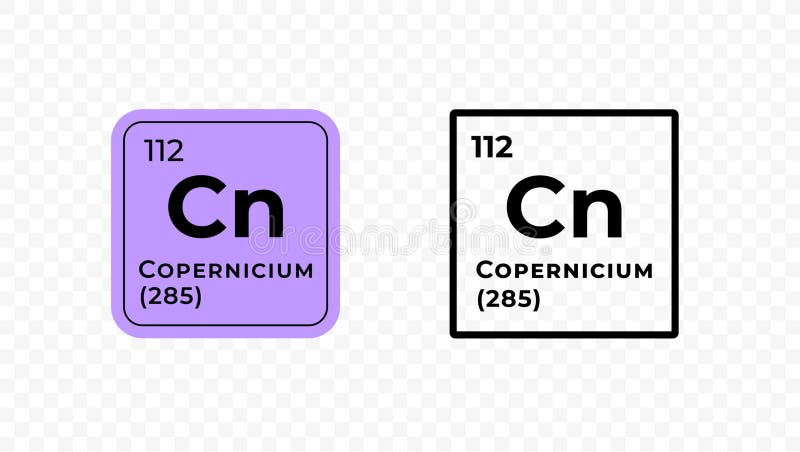 Copernicium, Chemical Element of the Periodic Table Vector Stock Vector ...