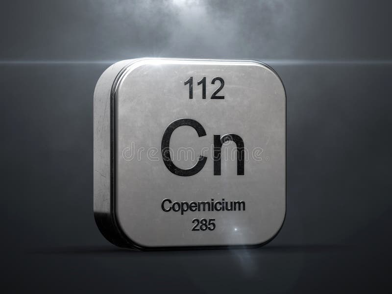 Periodic Table Element Copernicium Icon. Stock Illustration ...