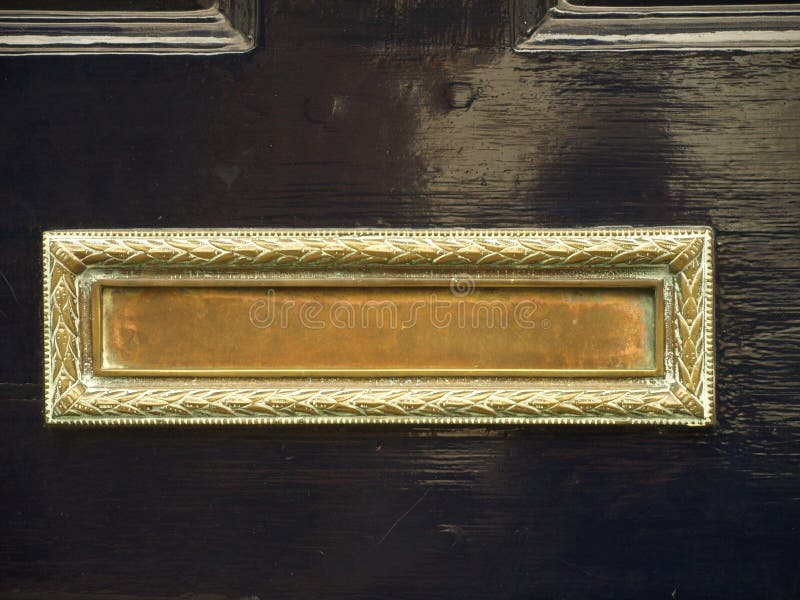 Cassetta postale fotografia stock. Immagine di ottone - 96351434