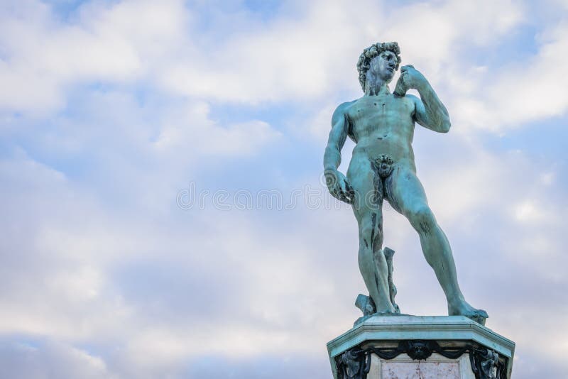 Copia Della Statua Di David a Piazzale Michelangelo Square, Firenze ...