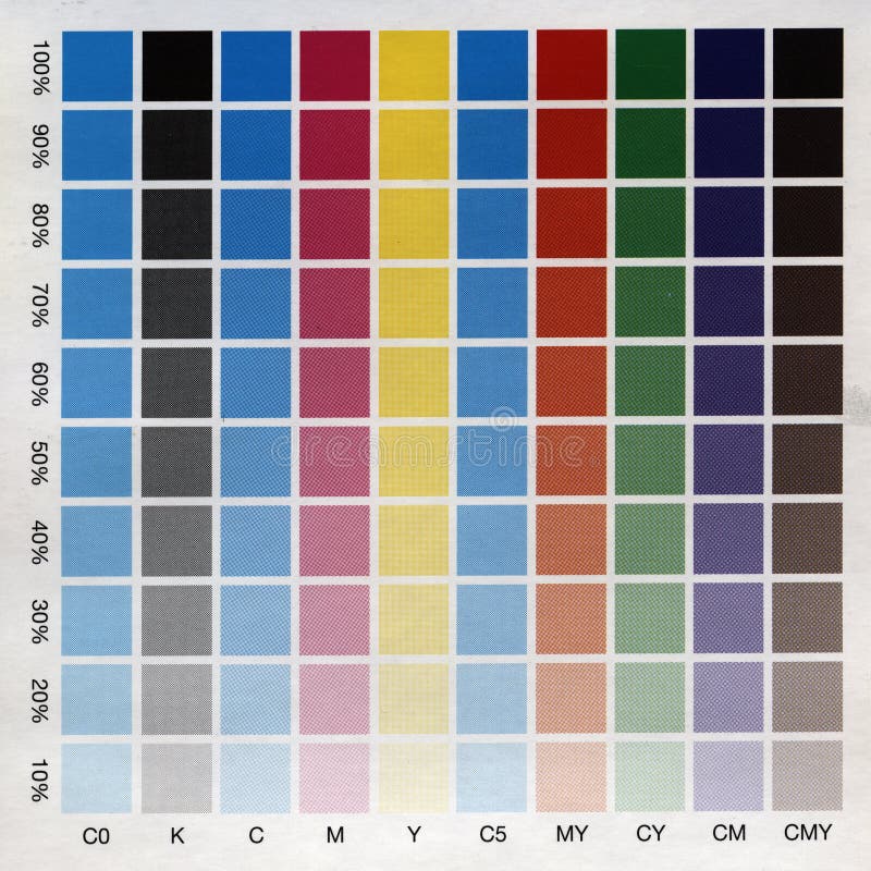 Page De Test D'impression En Couleur Illustration de Vecteur ...