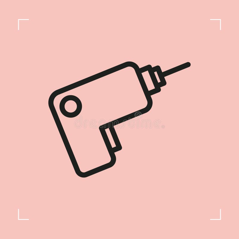 Foreuse de main illustration de vecteur. Illustration du travail - 54245468