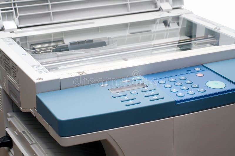 Copier photo top view stock image. Image of copier, button - 1554619