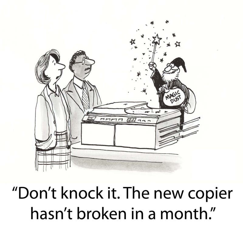 Broken Copy Machine Clipart