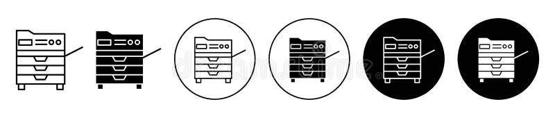 Copier Icon Vector Set on White Background Stock Vector - Illustration ...