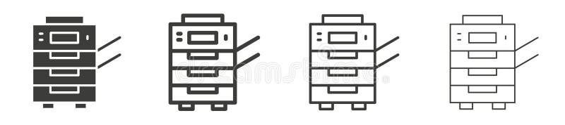 Copier Icon Vector Set on White Background Stock Vector - Illustration ...