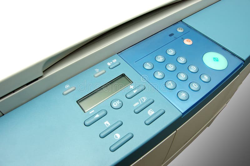 Copier photo top view stock image. Image of copier, button - 1554619