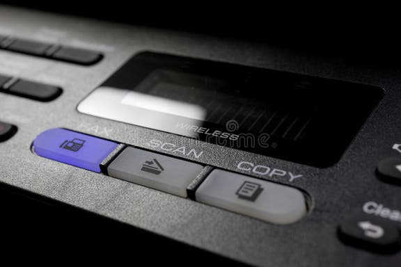 Copier Scan Button-Closeup 01 Stock Photo - Image of duplicator ...