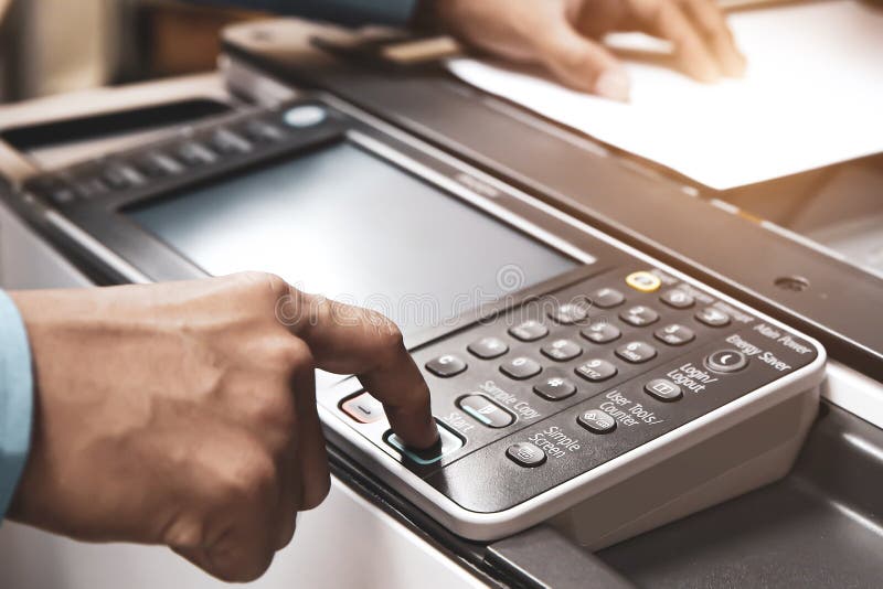 Copy Machine Button On Counter