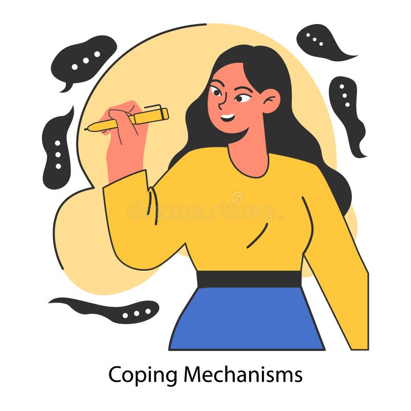 Coping Mechanism. Emotional Intelligence Stock Vector - Illustration of ...