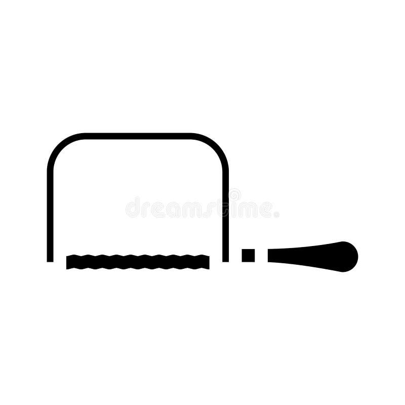 Coping Saw Glyph Icon Vector Illustration Stock Vector - Illustration ...