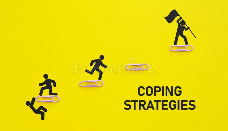 Coping Strategies are Shown Using the Text Stock Photo - Image of ...