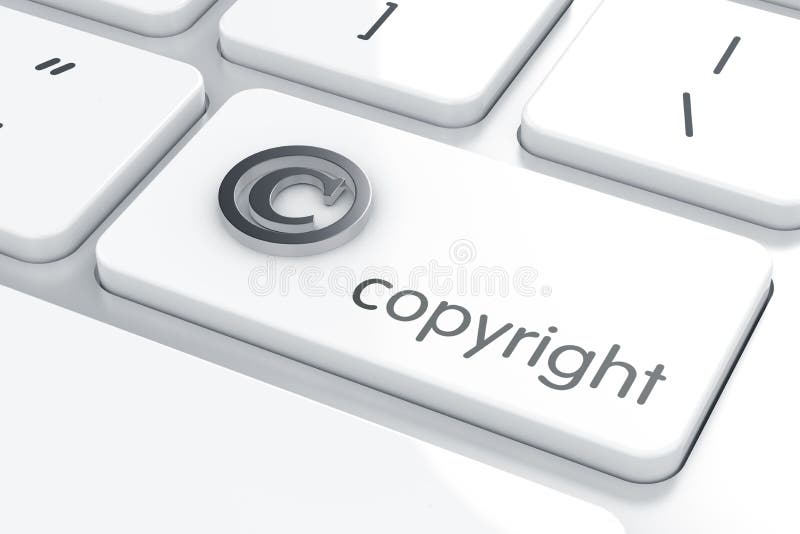 Copiright concept stock illustration. Illustration of button - 70151969