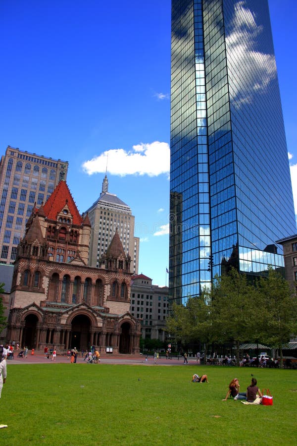 Copley Square, Boston editorial stock photo. Image of lawn - 299178