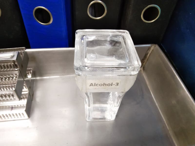 Coplin Jars are Polypropylene Staining Jars Stock Photo - Image of ...