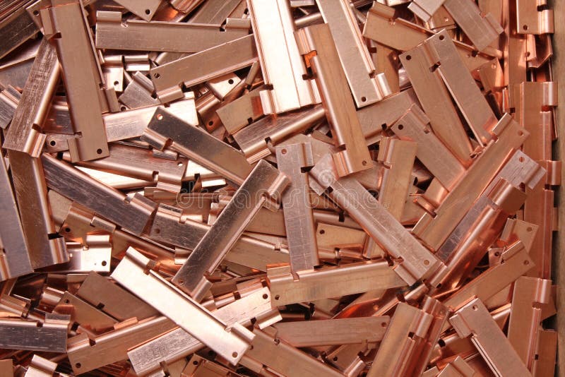 Copper stock image. Image of holes, material, form, shine - 15069667
