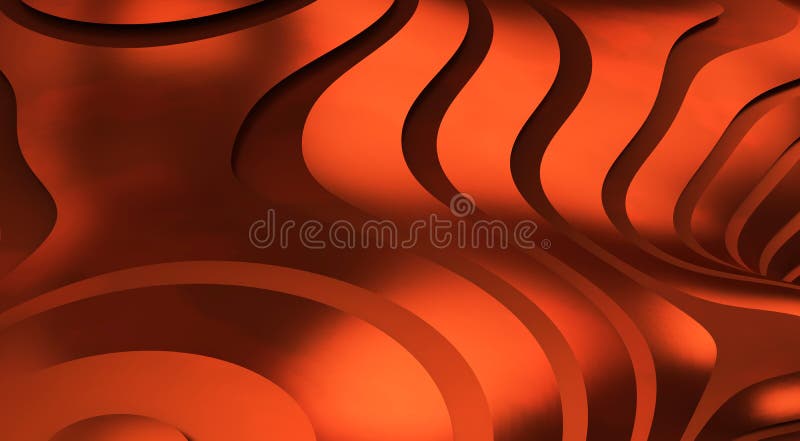 Copper Abstract Metallic Background 3d Render Stock Illustration ...