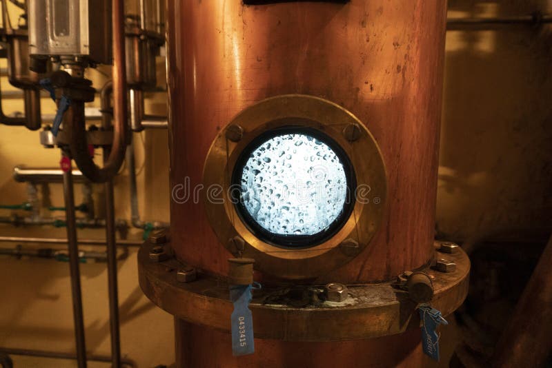 Copper Alambic Inside Distillery Stock Photo - Image of liquor ...