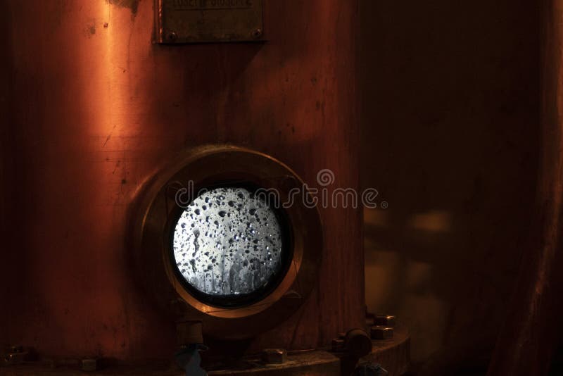 Copper Still Alembic Inside Distillery Stock Photo - Image of distill ...