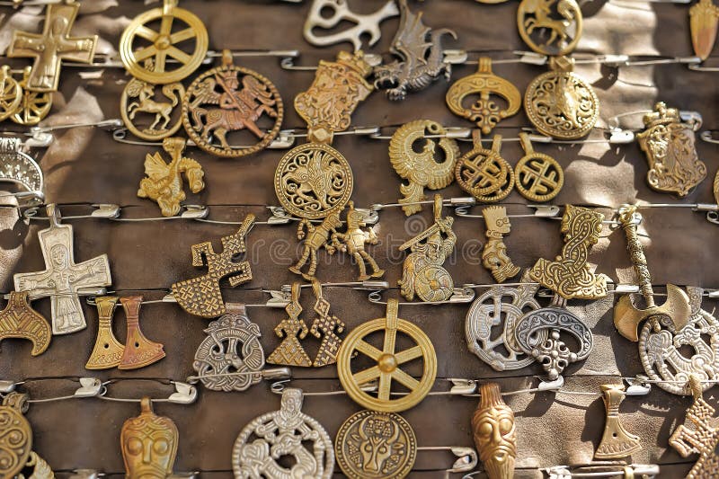 Copper amulets stock image. Image of luck, green, beads - 54201515