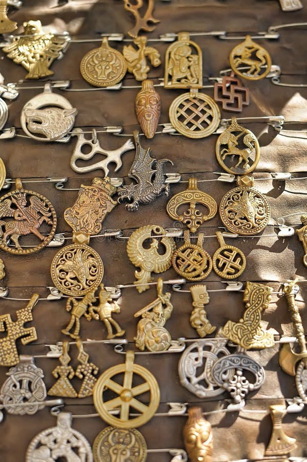 Copper amulets stock image. Image of luck, green, beads - 54201515