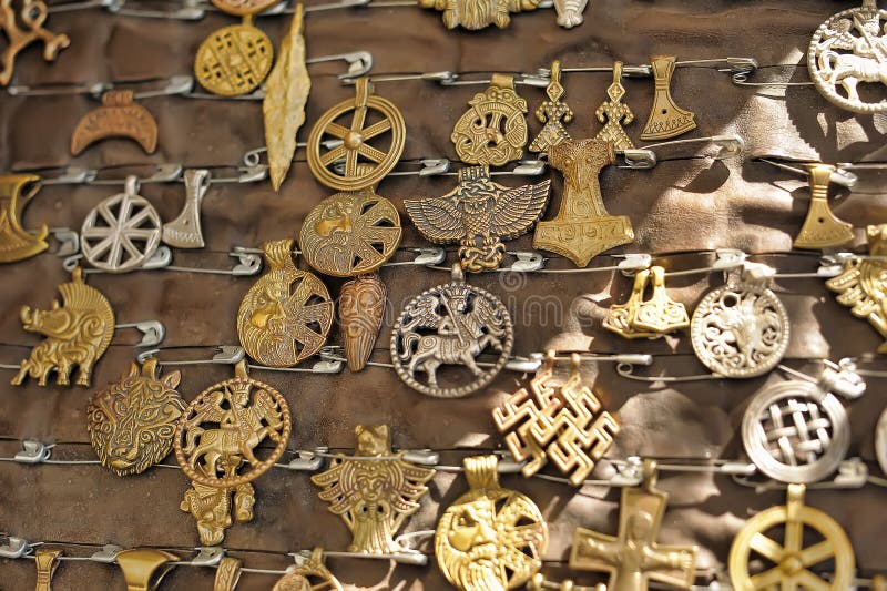 Copper amulets stock image. Image of color, decorative - 43024329