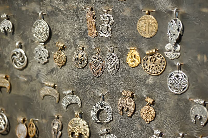 Copper amulets stock photo. Image of fortune, handmade - 52131748