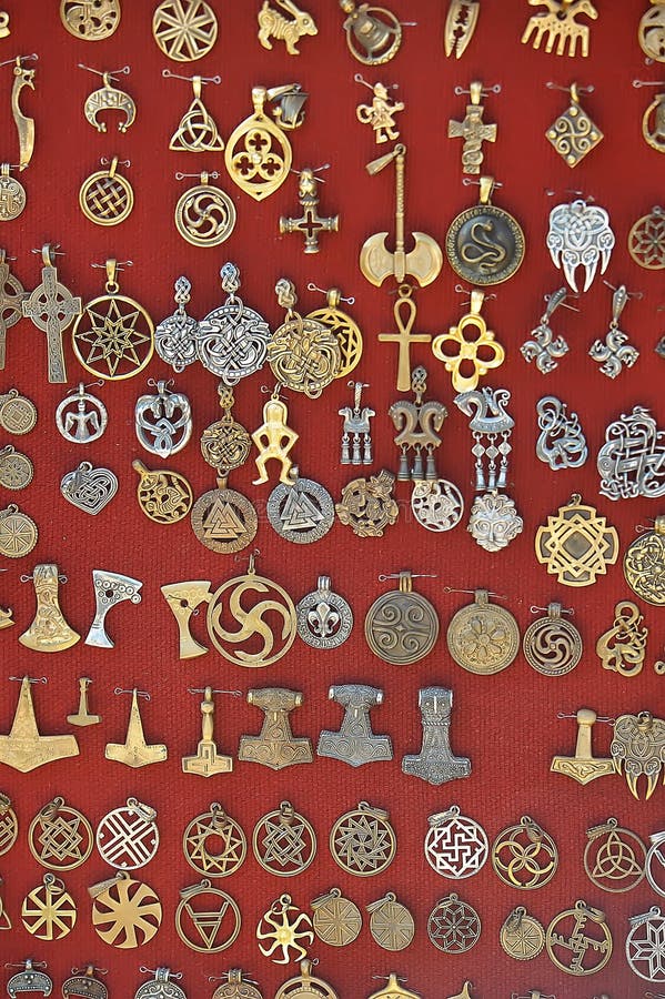 Copper amulets stock image. Image of luck, green, beads - 54201515