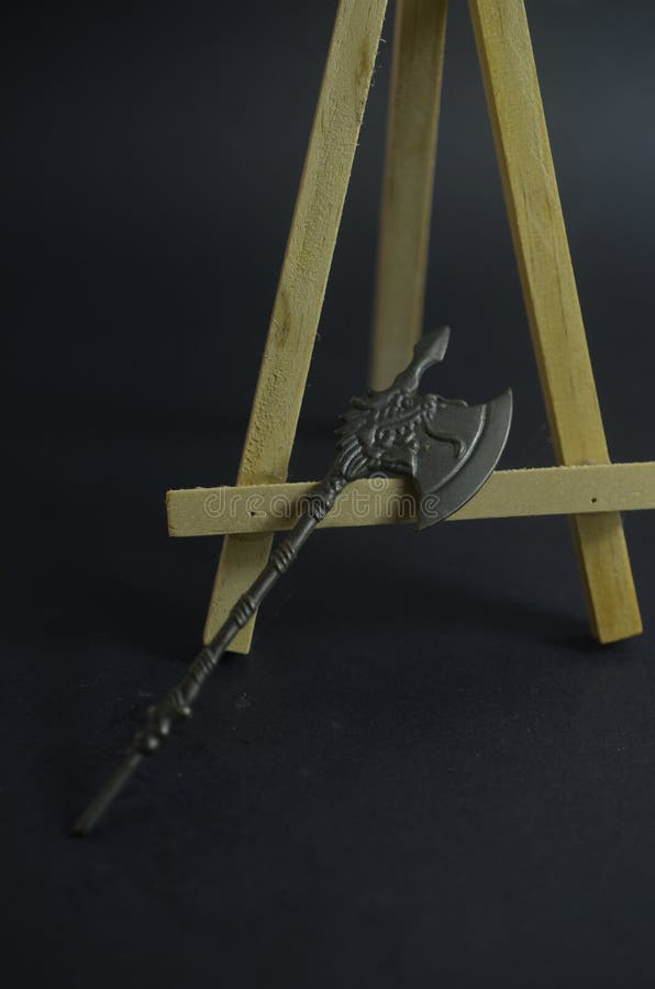 Copper Ancient Axe On Black Background Stock Image - Image of ancient ...