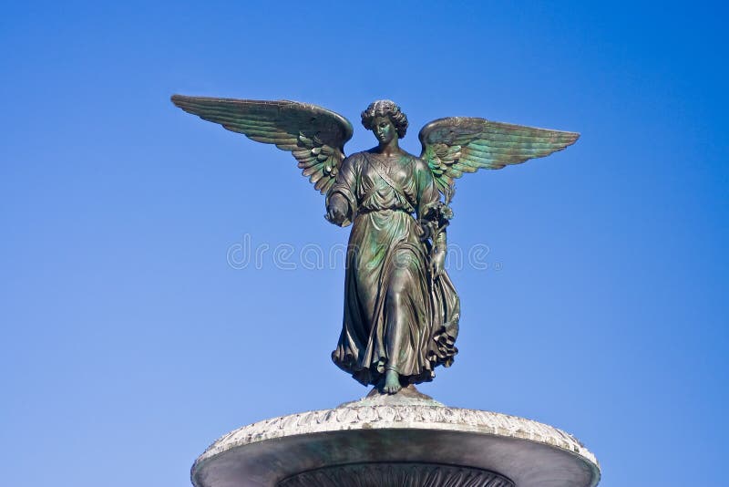 Copper Angel Statue stock photo. Image of holy, wings - 4292478