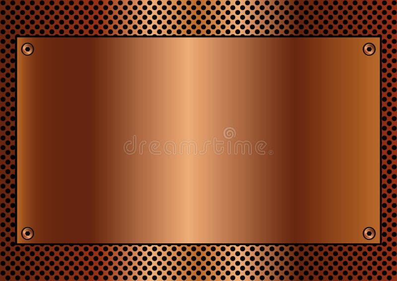 Copper background stock vector. Illustration of industry - 14182054