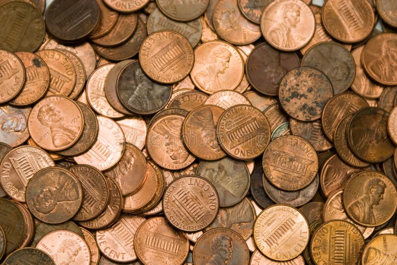 Copper Background stock image. Image of penny, piled, copper - 6883927