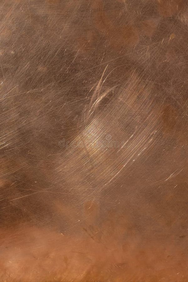 Copper Background with Scratched Texture. Sun Reflection Stock Image ...