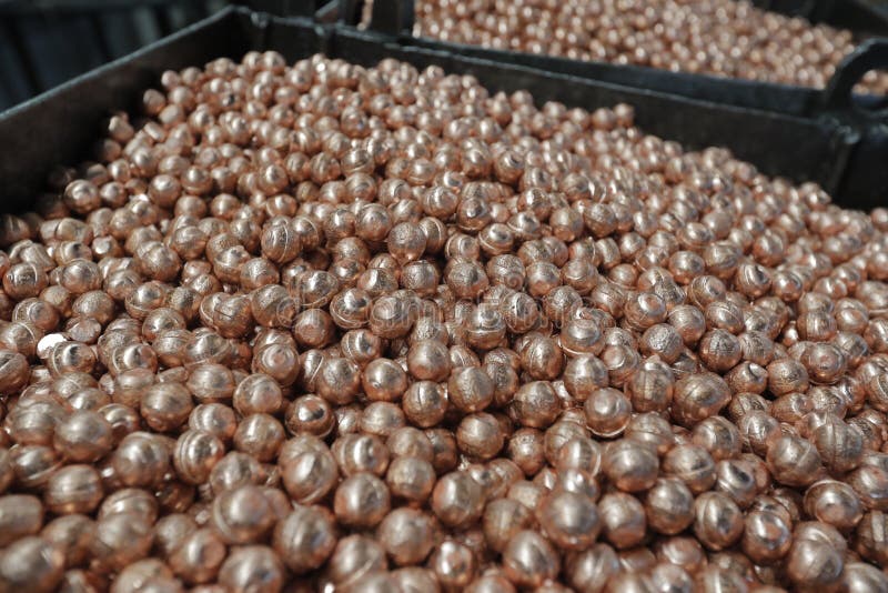 Copper Ball, Copper Column, Copper Bead Processing and Production Stock ...