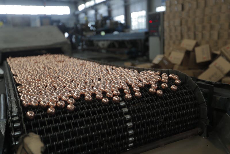 Copper Ball, Copper Column, Copper Bead Processing and Production Stock ...