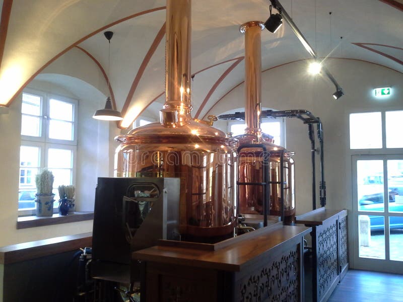Copper Beer distillery stock photo. Image of inside, distillery - 58010568