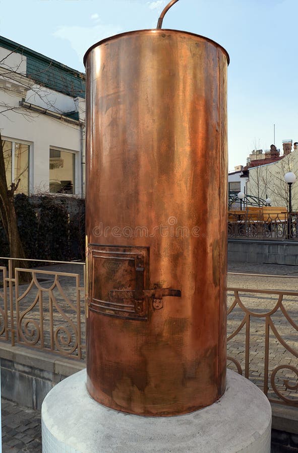 Copper Brew Kettle Ca. 1950 Editorial Stock Image - Image of boiler ...