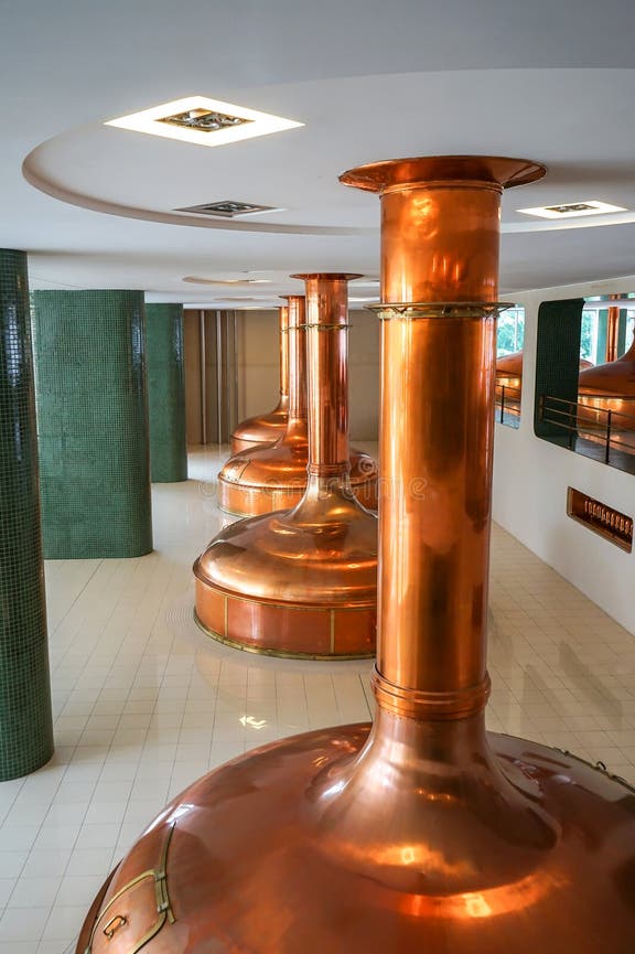 Copper Brewing System for Beer. Stock Image - Image of sealing, brewing ...