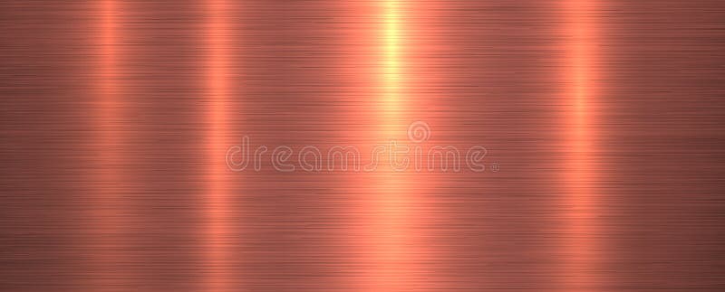 Copper Brushed Metal Texture Background, Shiny Lustrous Metallic 3d ...